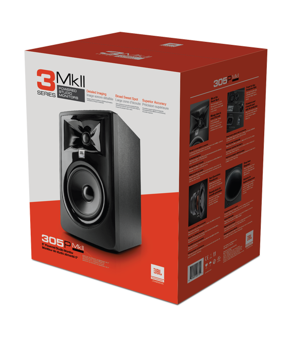 JBL 305P MkII | Powered 5" (12.7 cm) Two-Way Studio Monitor