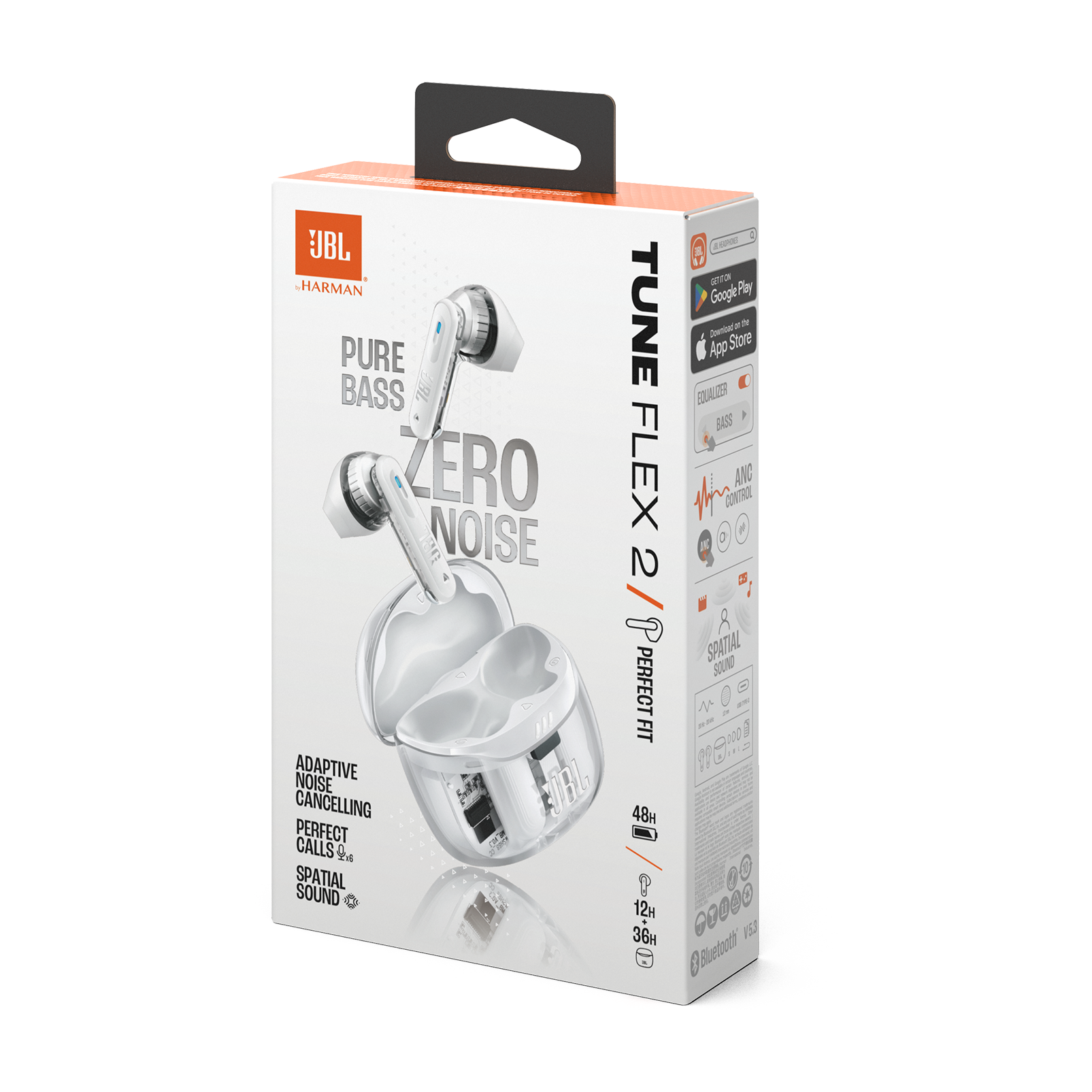 JBL Tune Flex 2 Ghost Edition | True Wireless Noise Cancelling Earbuds