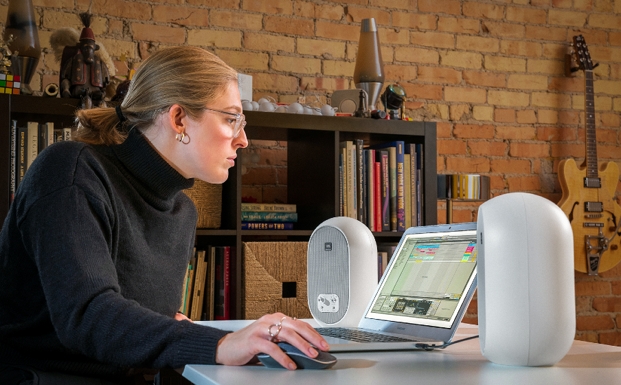 JBL 104-BT (Pair) | Compact Desktop Reference Monitors with Bluetooth